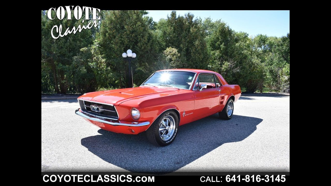 Stunning 1967 Red on Red Mustang For Sale at Coyote Classics!! - YouTube
