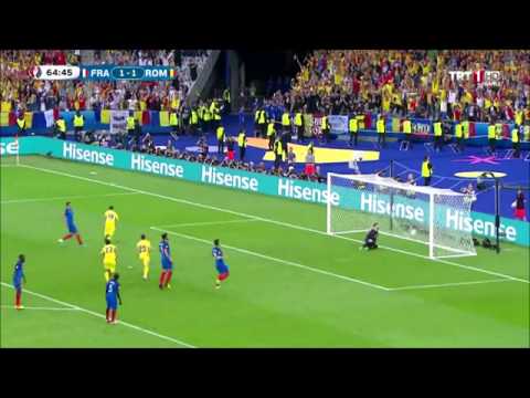 Stancu'nun Fransa'ya Attığı Penaltı Golü ll Fransa 2-1 Romanya  ll  Euro 2016