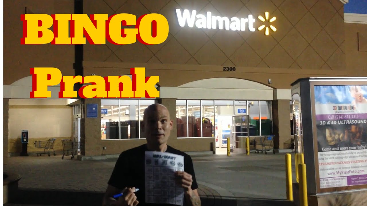 Real Life BINGO prank at Walmart! - YouTube
