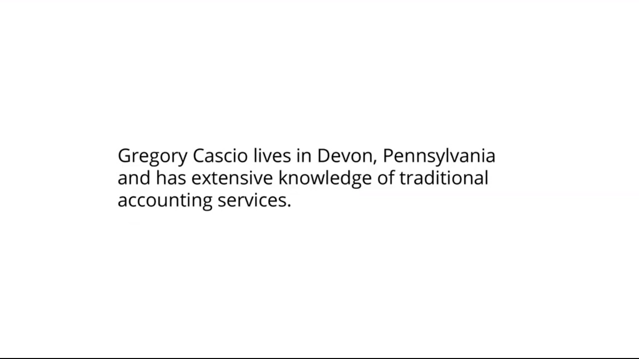 Gregory Cascio From Devon, Pennsylvania - YouTube