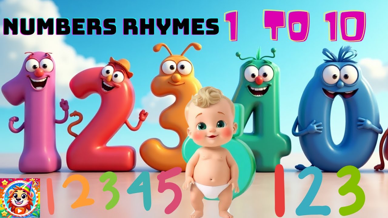 Numbers Rhymes songs for kids | 1 to 10 Numbers rhymes | Learn To Count ...