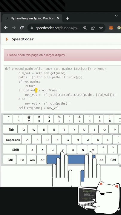 ฝึกพิมพ์สัมผัสภาษา Python ที่ สายเดฟอยากฝึกพิมพ์ให้เร็วขึ้น ไปลองได้เล้ยย Youtube