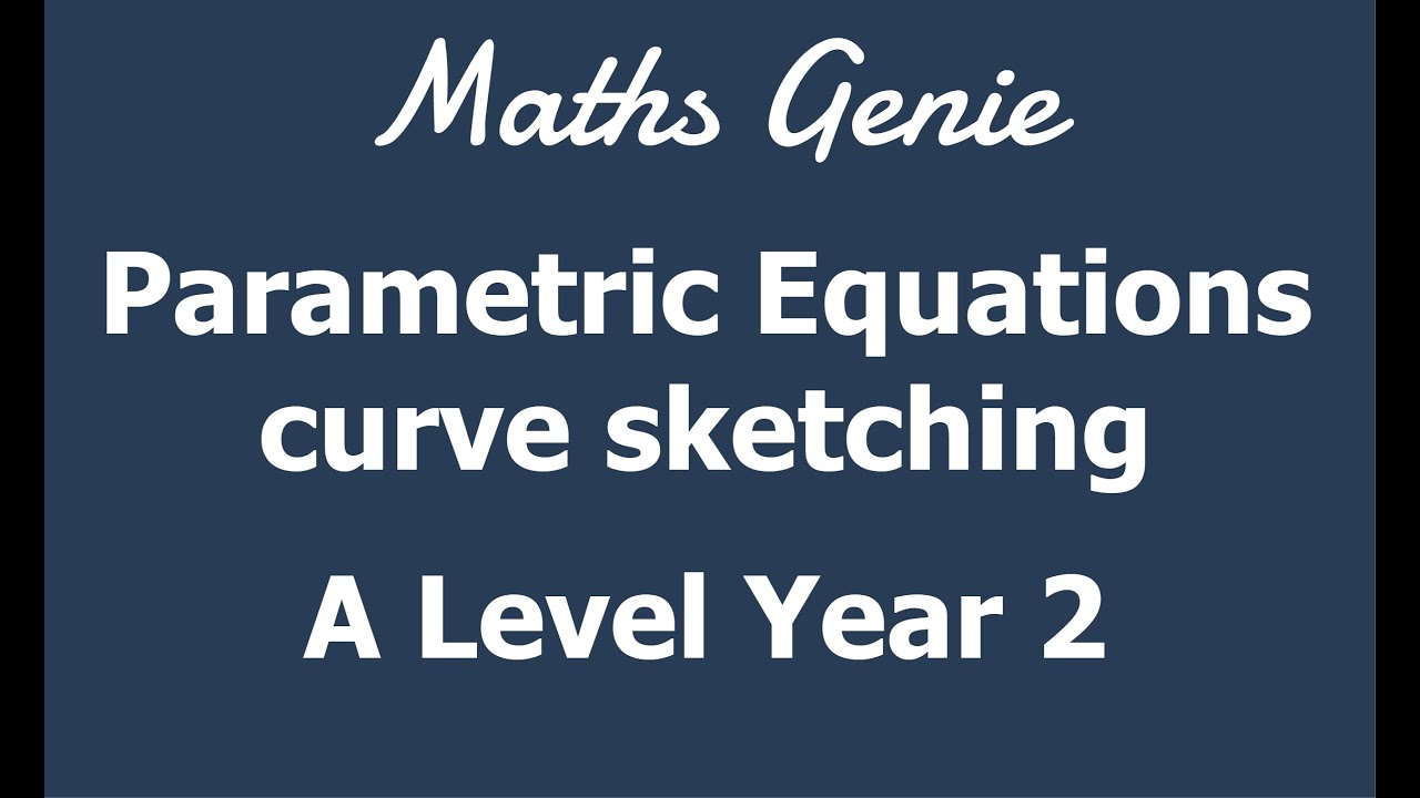 Parametric curve sketching - YouTube