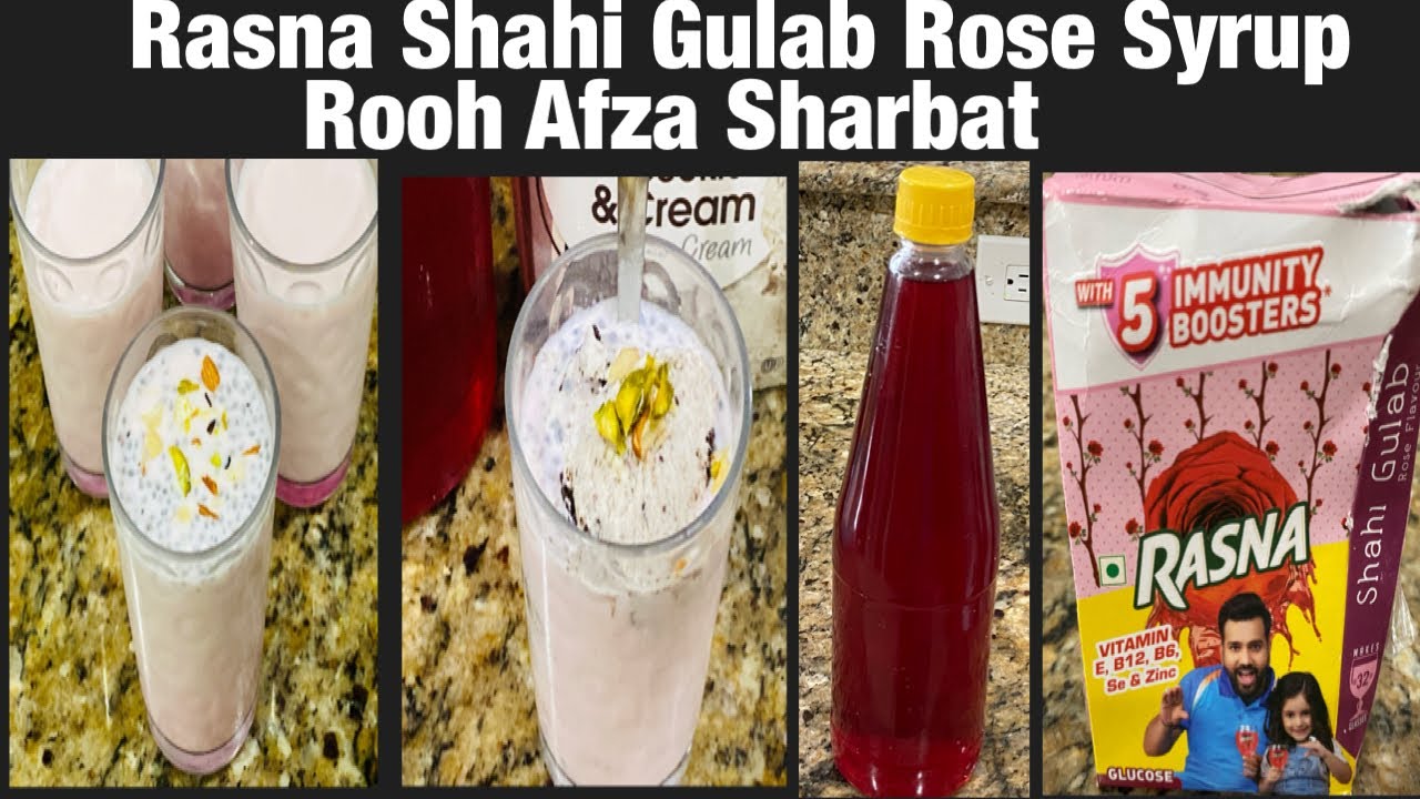 How to make Rasna Shahi Gulab Rose Syrup| Rose Milk Sharbat| How To ...