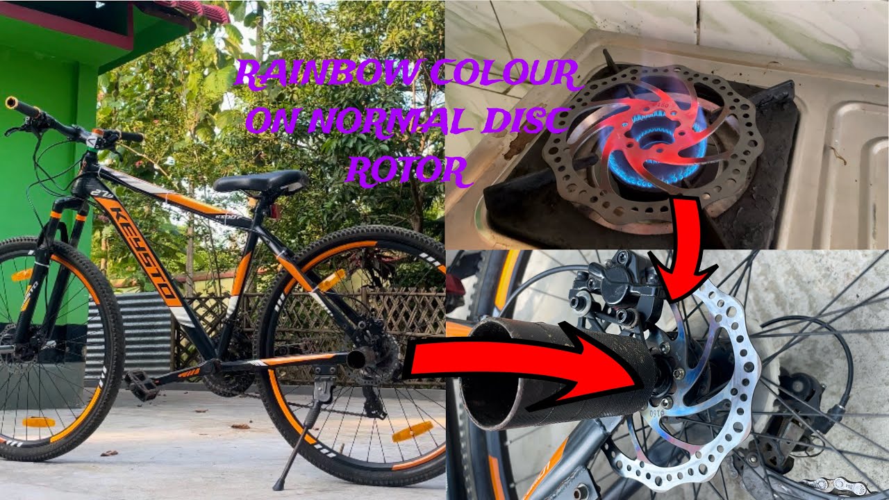 Normal Disc Rotor Kaise Rainbow 🌈 Colour Karte Hain ? Disc Plate Colour ...