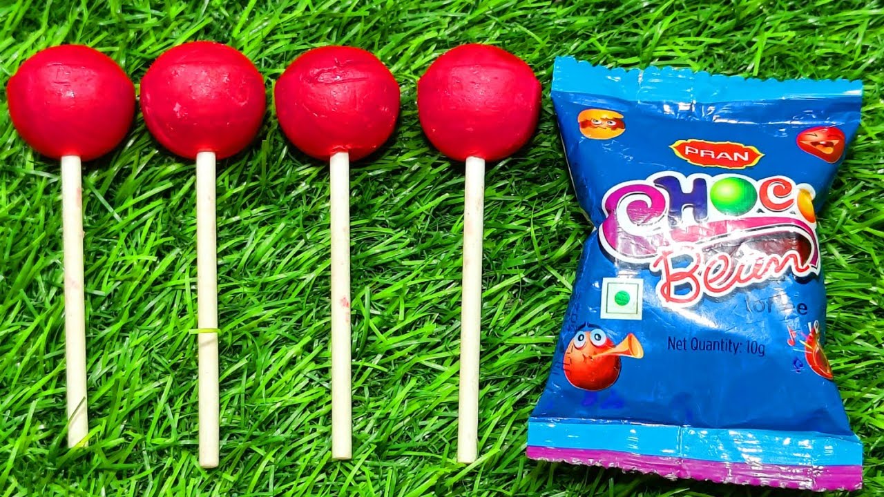 Satisfying | Blue Candy Packet vs Red Lollipop Unpacking Videos - YouTube
