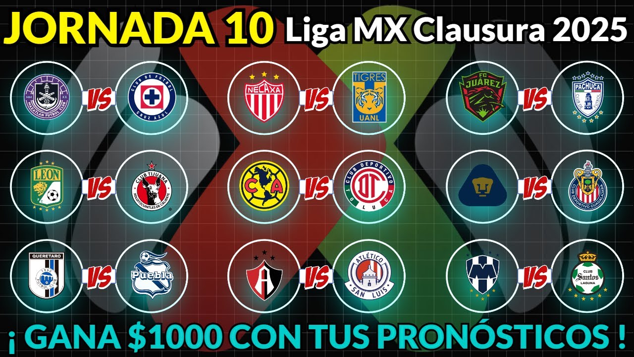 Liga MX: Jornada 10 del Clausura 2025 | Deportes
