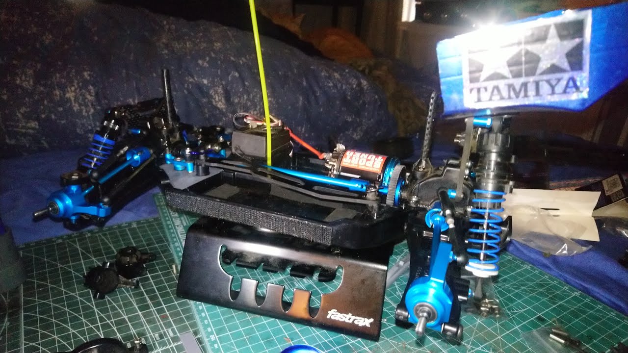 Tamiya Neo Scorcher Metallic Blue chassis Rebuild fitting Fastrax ...