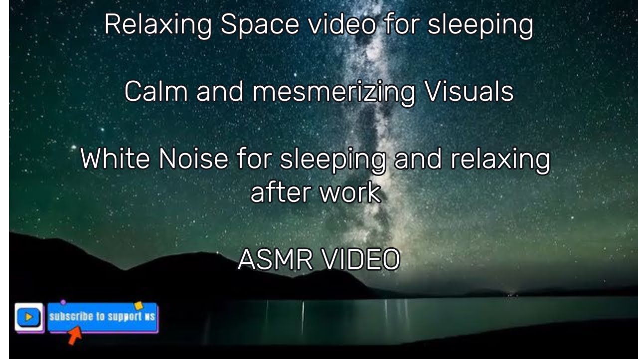 Relaxing Space visuals with soothing Audio helps you calm, focus, relax ...