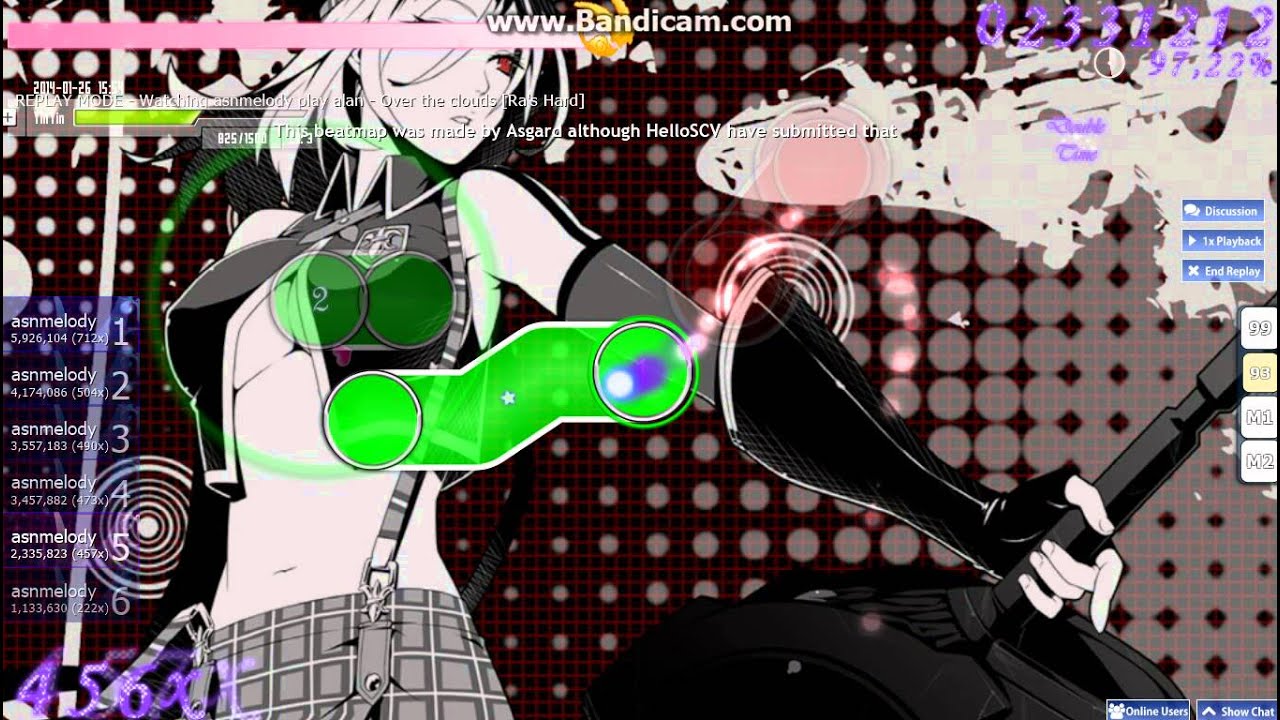 [Osu] Alan-Over the clouds [Hard] DT played by AsnMelody - YouTube