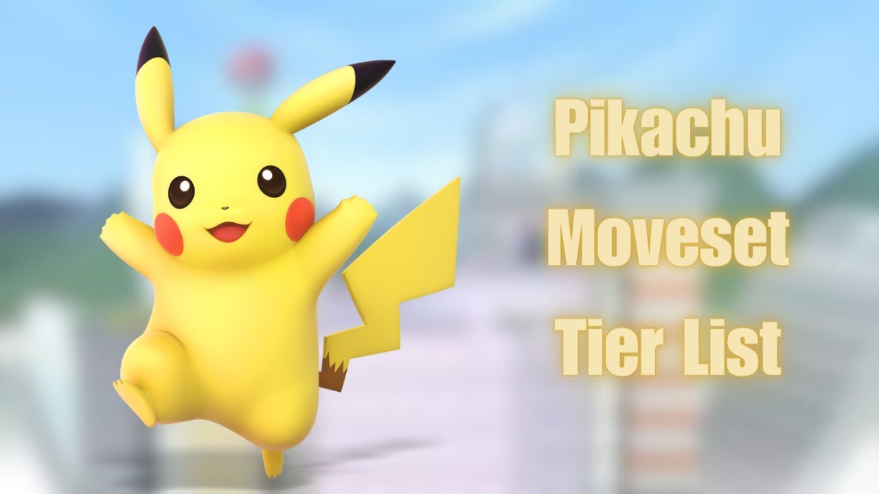 Super Smash Bros Ultimate Moveset Tier List: Pikachu - YouTube