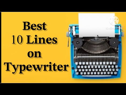 Typewriter/10 Lines on Typewriter/Essay on Typewriter/Few Lines on ...