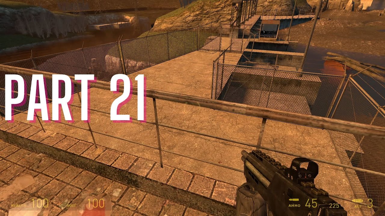 EP21:Defeating the Combine Helicopter & Opening the Dam Gate I Half ...