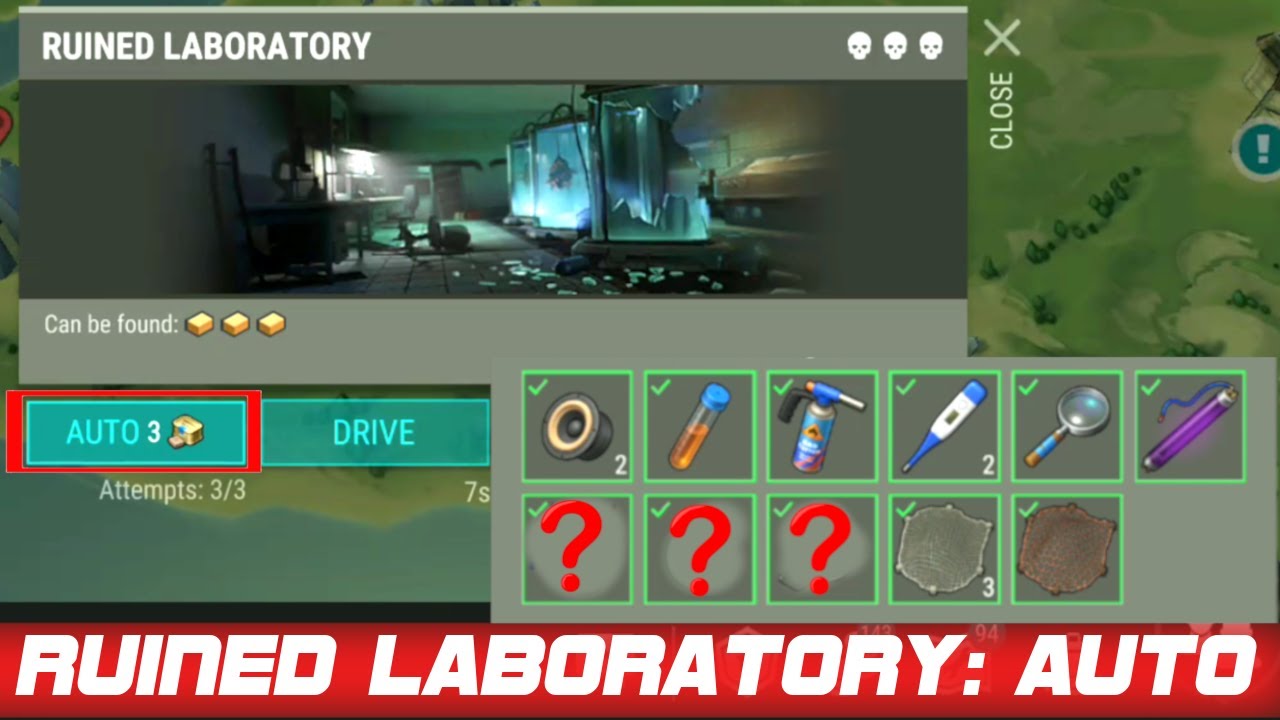 AUTO Clearing RUINED LABORATORY ! LDoE Season 10 | Last Day On Earth ...