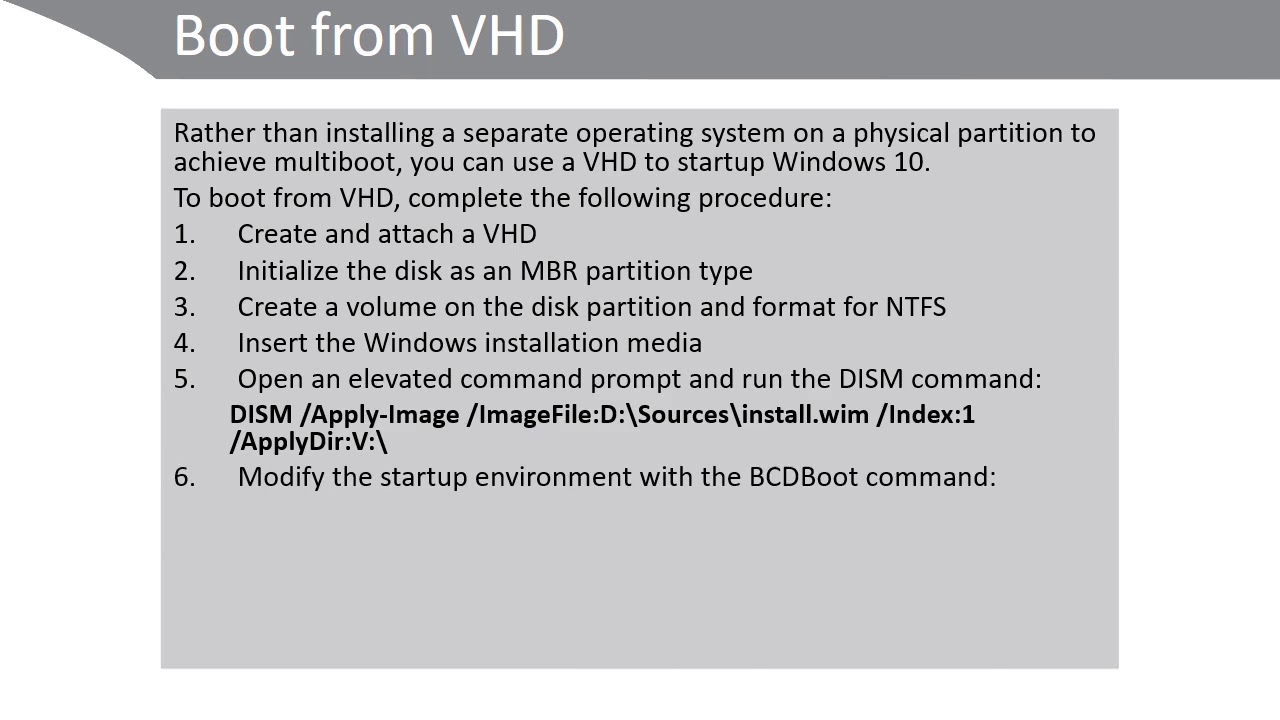 06 1 4 Install Windows on a VHD and USB - YouTube