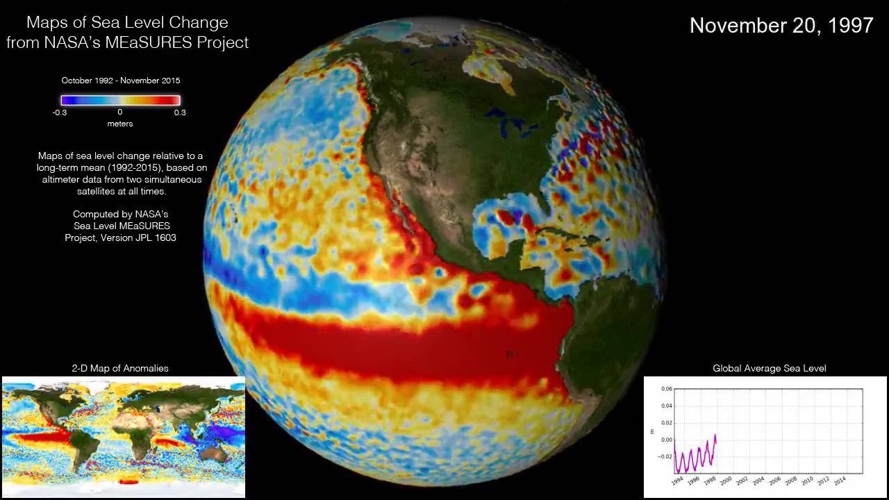 Rising seas, by decade - YouTube