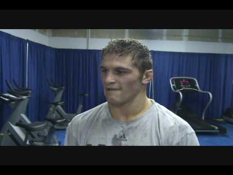 Steve Luke (Michigan), quarterfinal winner at the 2009 NCAA ...