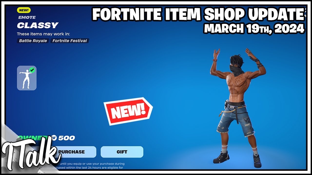 *NEW* CLASSY EMOTE! Fortnite Item Shop [March 19th, 2024] (Fortnite ...
