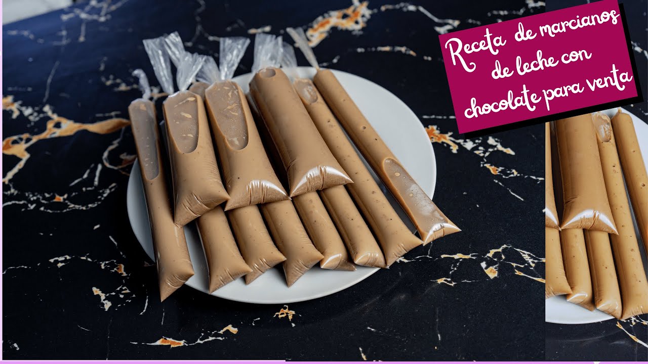 Cómo hacer helado, marciano, paletas, o chupetes de leche con chocolate ...