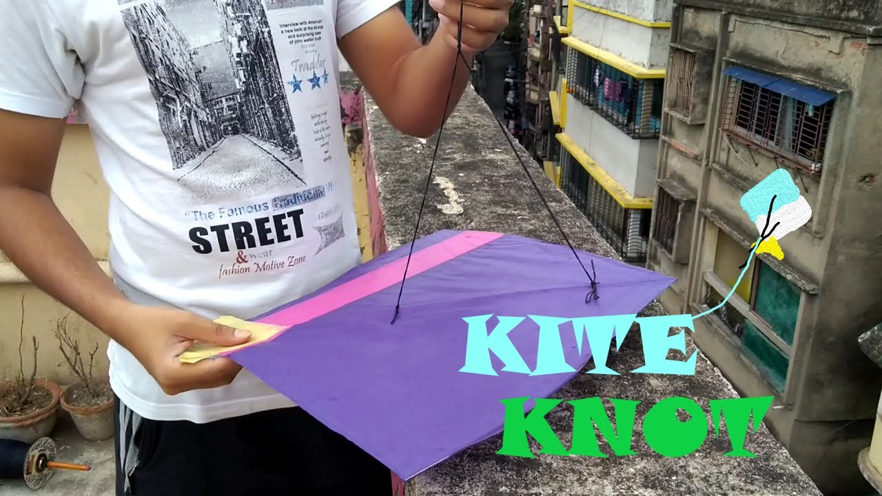 HOW TO TIE KITE KNOT. - YouTube