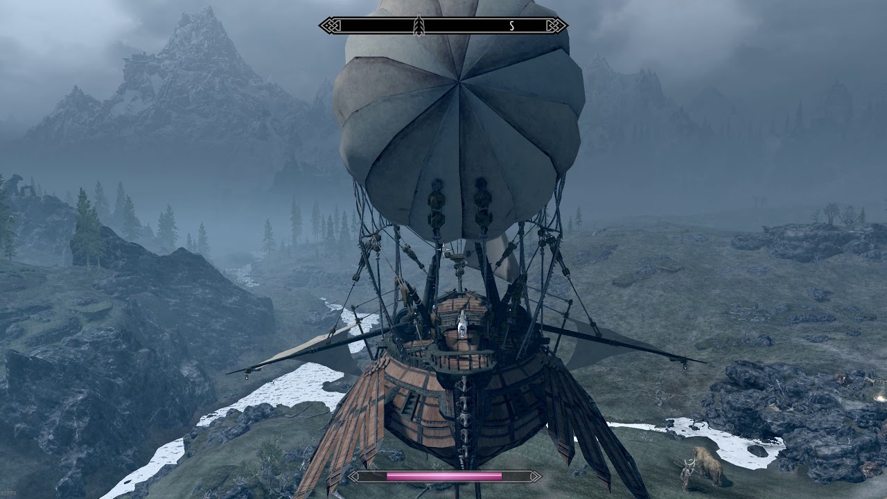 The Elder Scrolls V SE Airship Dev Aveza - YouTube