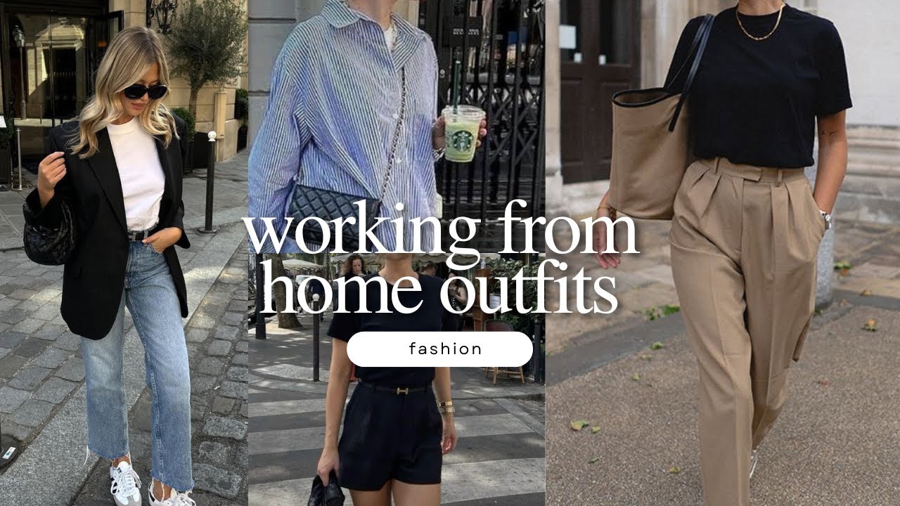 5 Working From Home Outfit Ideas: A Week in My WFH Wardrobe! 🏡 - YouTube