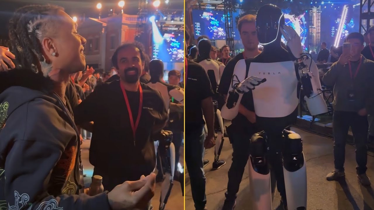 Swae Lee Sings With Tesla Robot By Elon Musk - YouTube