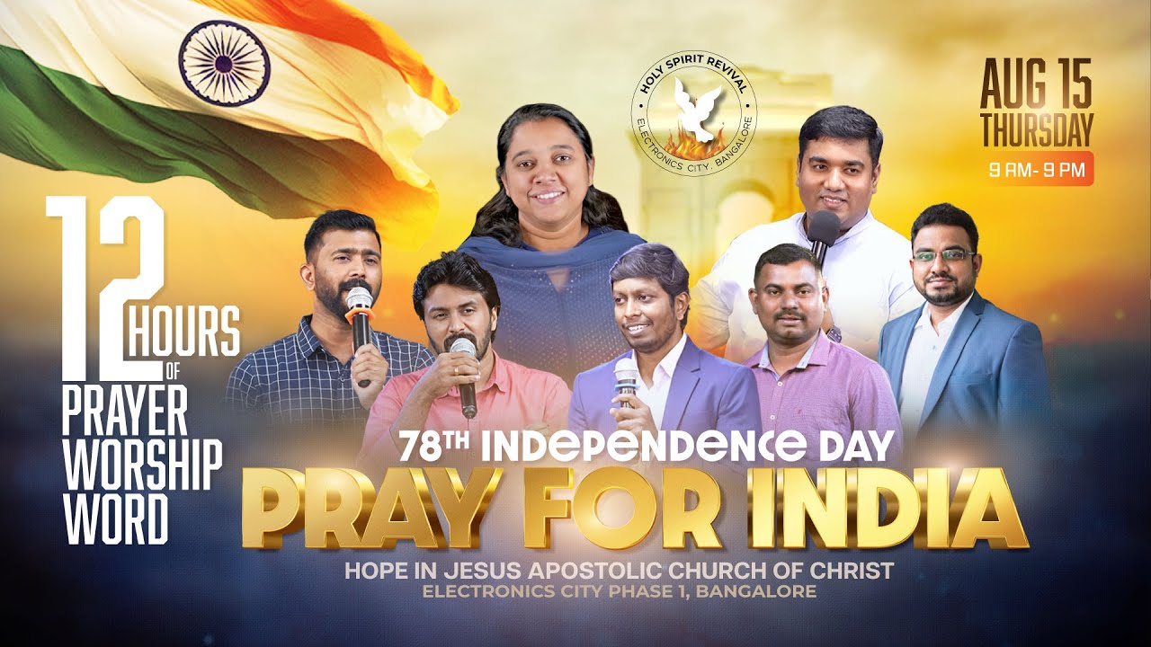Holy Spirit Revival Day - 120 🔥| Independence Day 🇮🇳 | 12 hours of ...