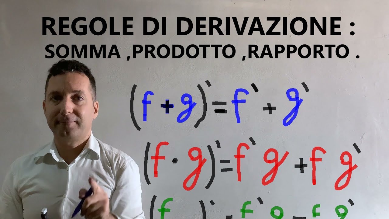 Derivata di una somma ; derivata di un prodotto ; derivata di un ...