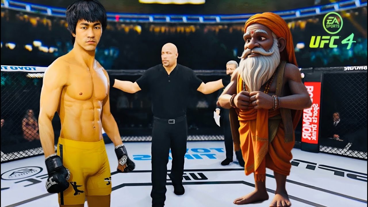 PS5 | Bruce Lee vs. Indian Fighter Dwarf [EA Sport UFC 4]🥊 - YouTube