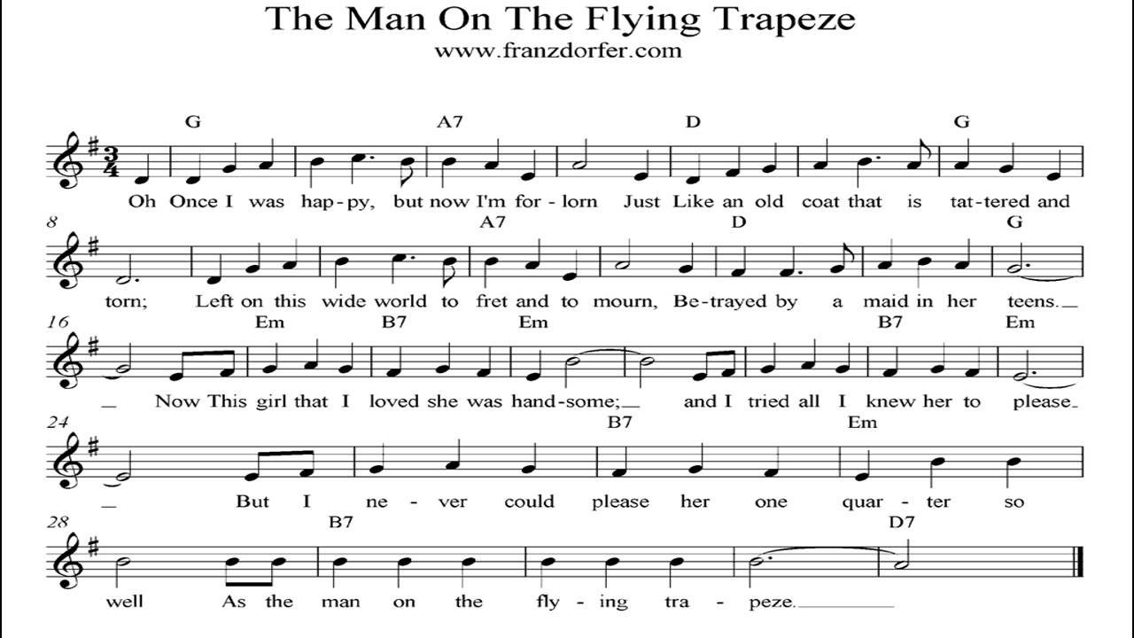 The Man On The Flying Trapeze - instrumental - YouTube