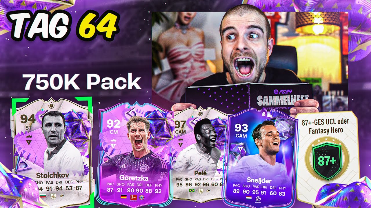 750K ICON PACK 😱🤩 Kann ich ALLE KARTEN SAMMELN in EA FC 24? TAG 64 ...