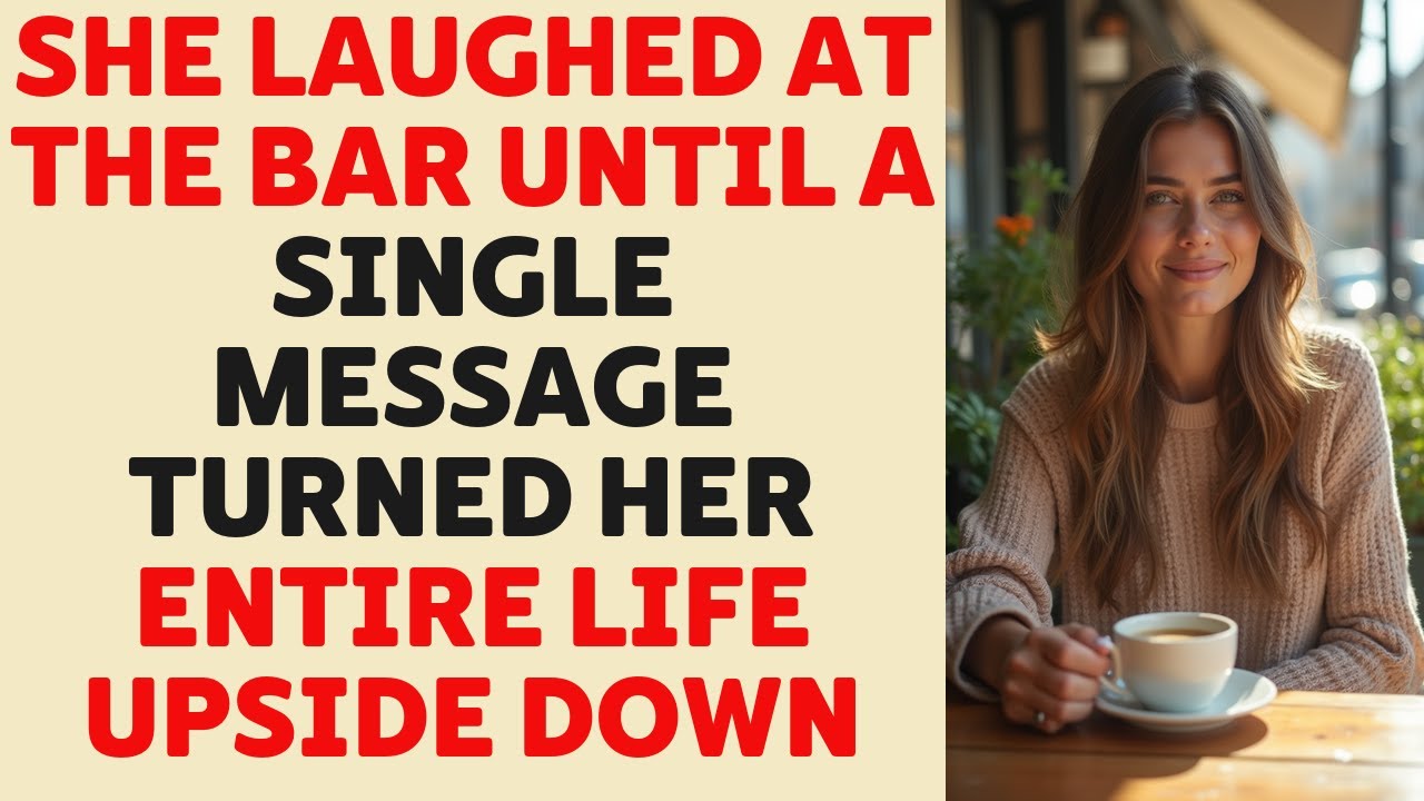 She laughed at the bar—until a single message turned her entire life ...