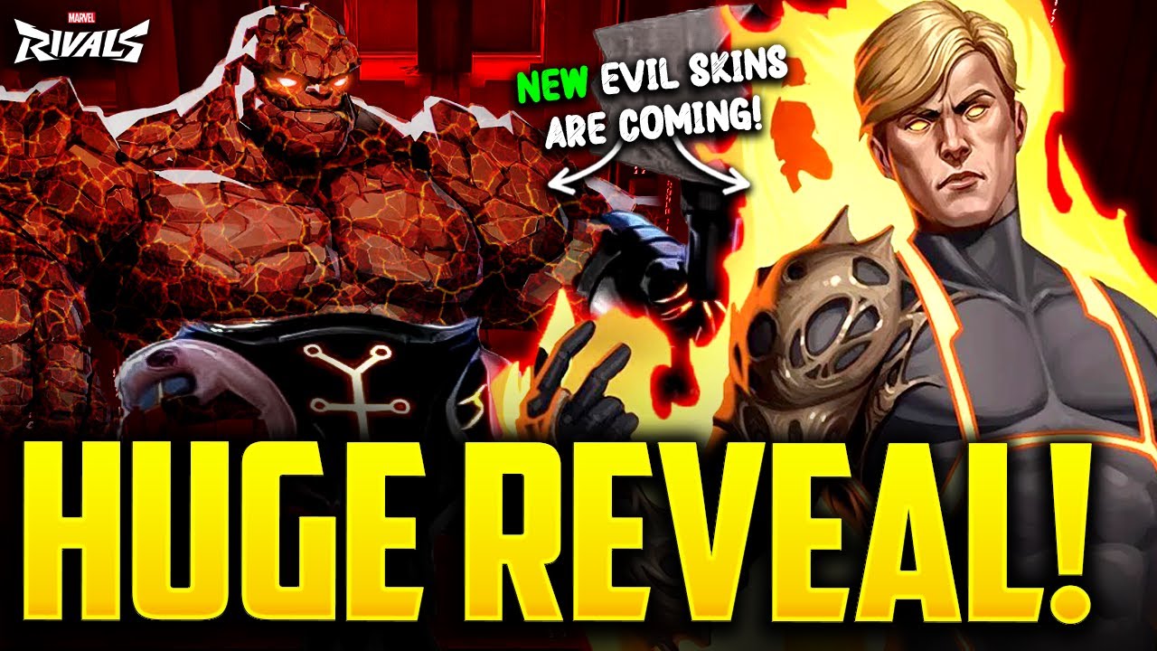NEW SKINS! Evil Human Torch, The Thing & More! Marvel Rivals HUGE ...