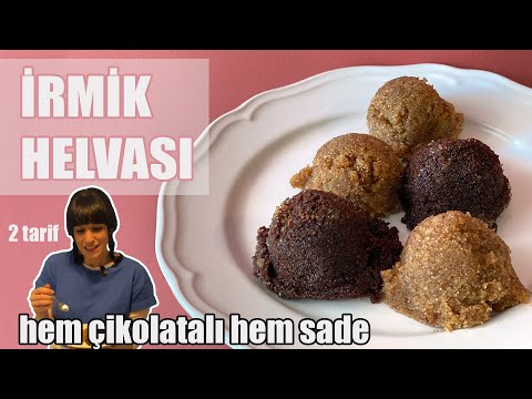 HEM SADE HEM ÇİKOLATALI ISLAK İRMİK HELVASI