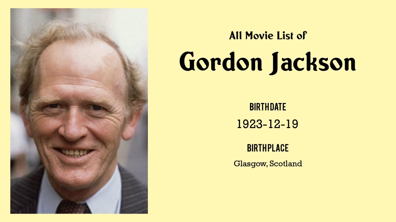 Gordon Jackson Movies list Gordon Jackson| Filmography of Gordon ...