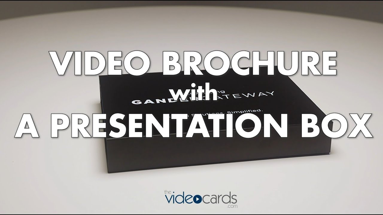 Luxury Video Brochure with a Presentation Box - YouTube