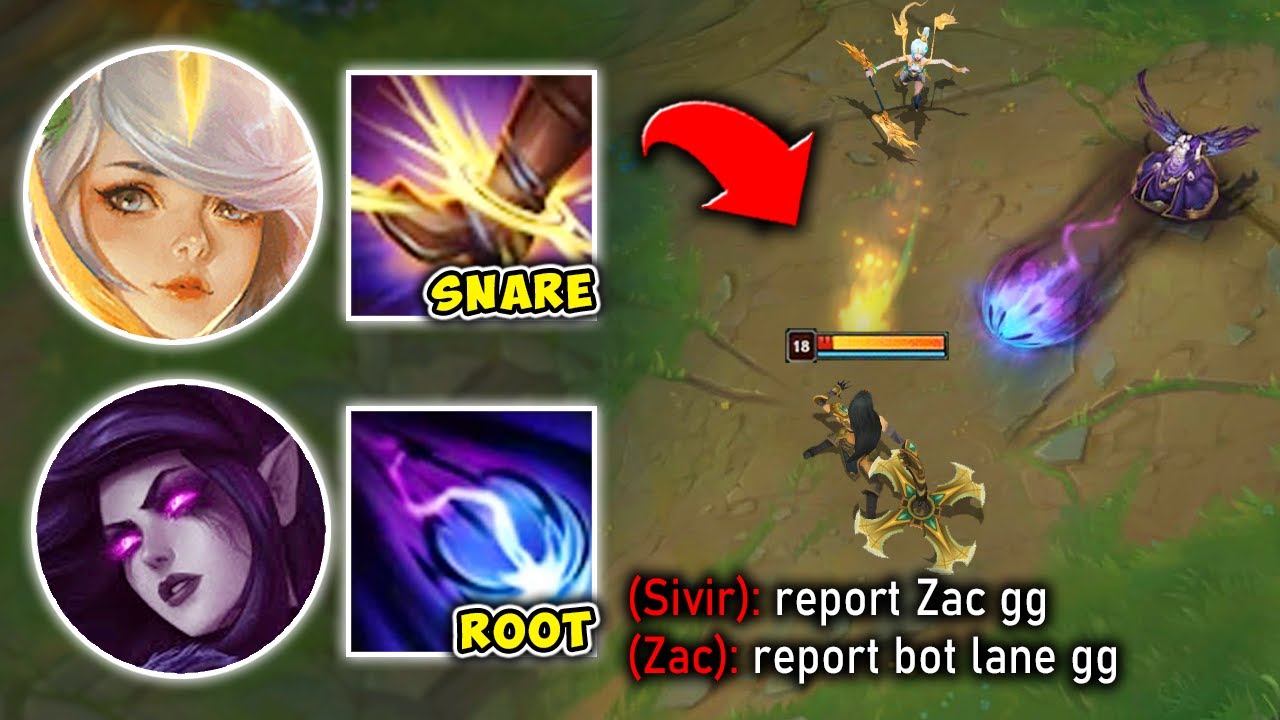 THE LONGEST SNARE CHAIN POSSIBLE MAKES THE ENEMY RAGE! (SNARE SISTERS ...