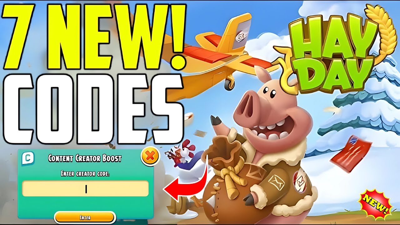 HAY DAY CODES 2024 - HAY DAY CONTENT CREATOR CODE - YouTube