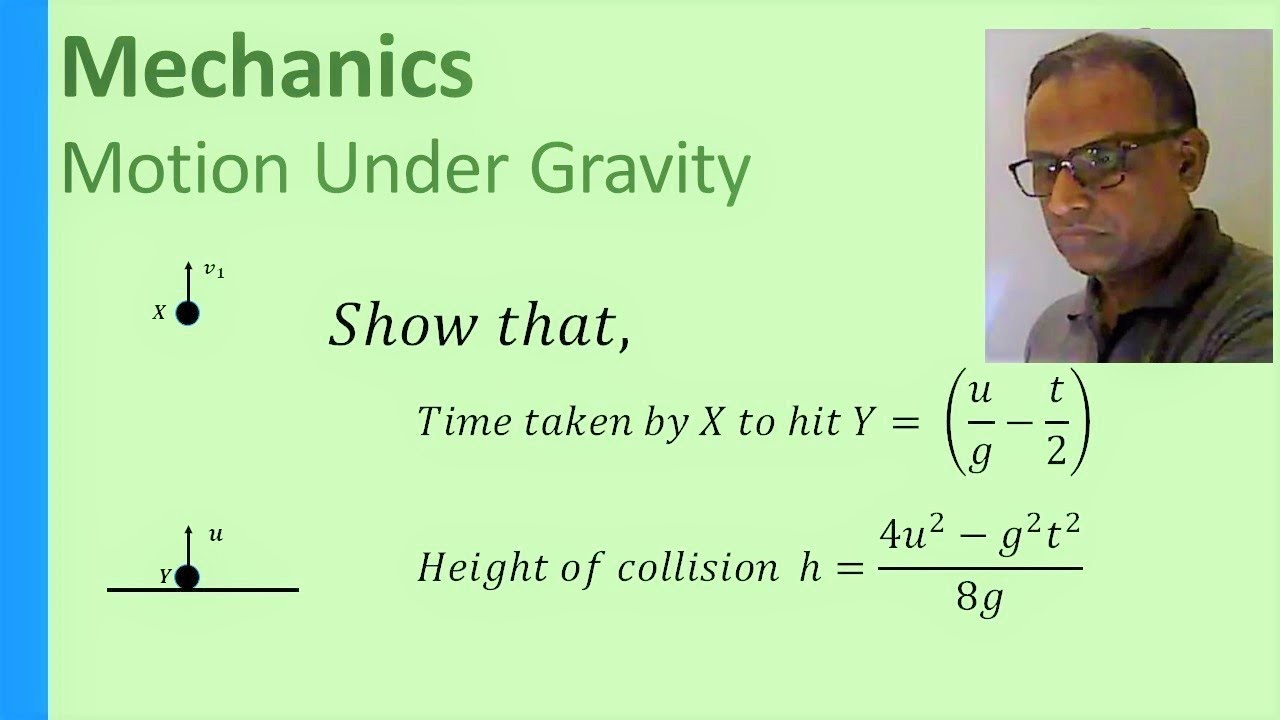 Lesson on Mechanics in Equations of motion under gravity free-fall ...