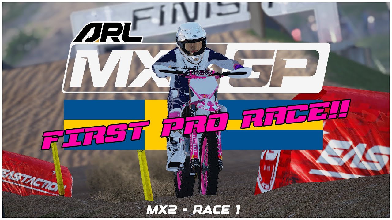 What it looks like to race a Pro MX Bikes Race for the 1st time ...