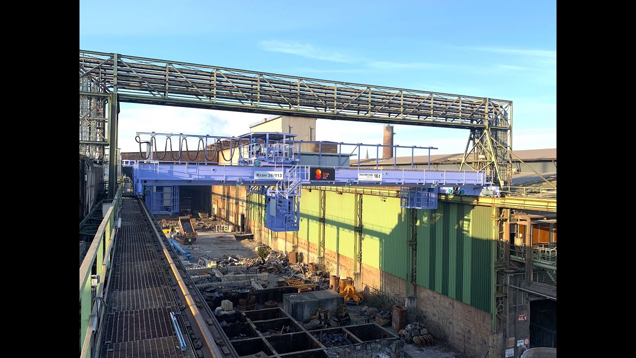 16t x 28m TEICHMANN overhead travelling crane for Swiss Steel Group in ...