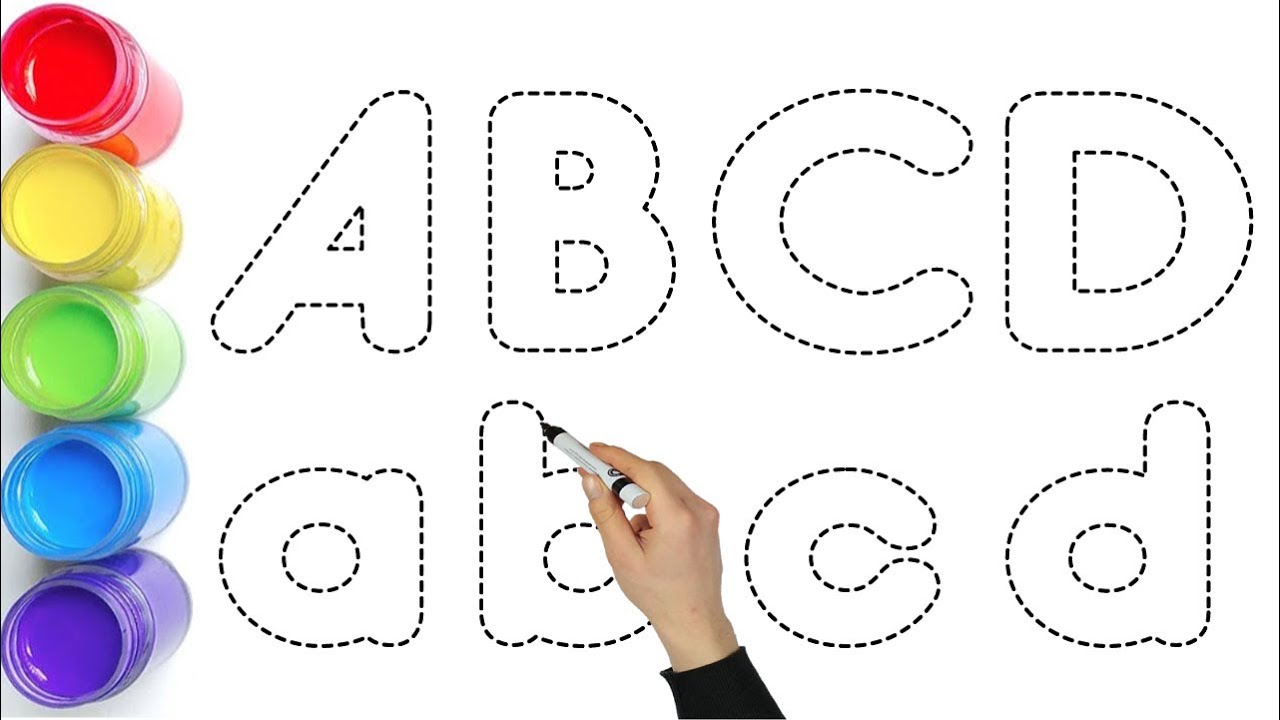 Learn to Write Your ABCs! and Counting - Tracing & Coloring - YouTube