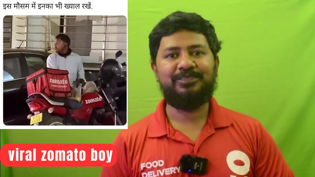 Zomato Viral Delivery Boy Road Par Khana Kha Raha Hai | zomato Delivery ...