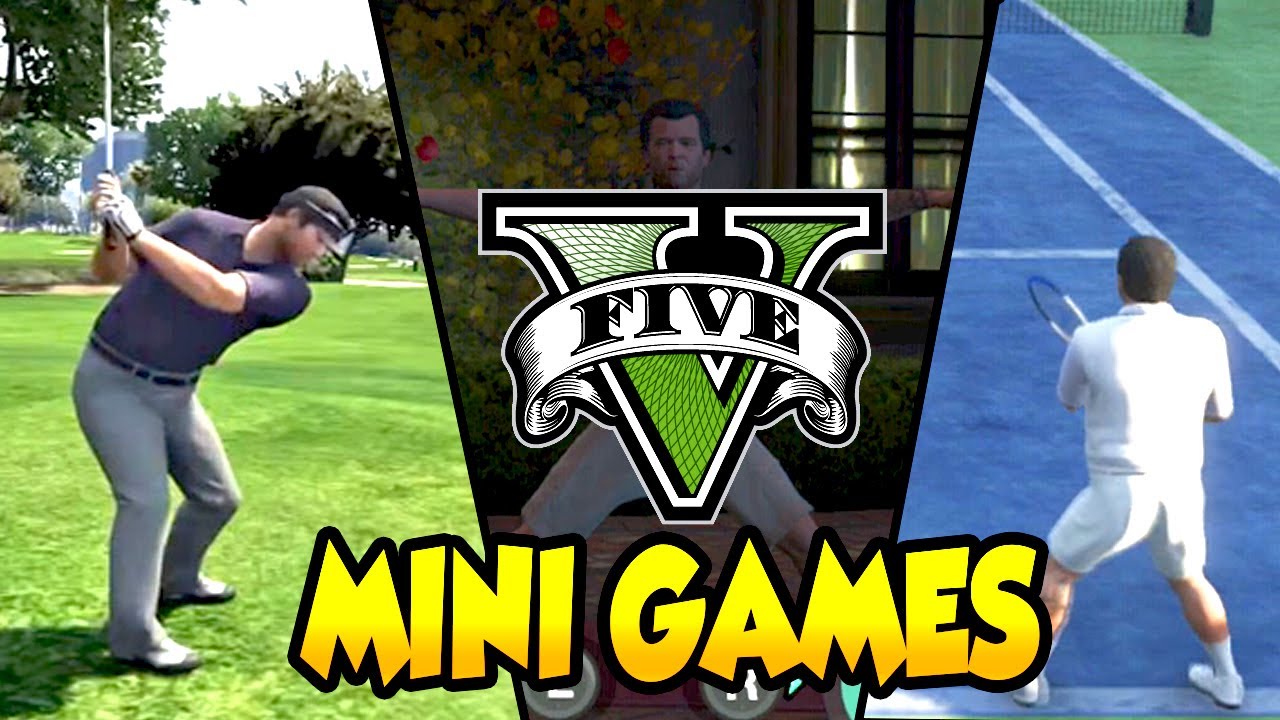GTA 5 Mini Games - GOLF, TENNIS & YOGA ! (GTA V Mini Games) - YouTube