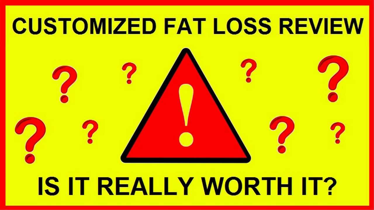 Customized Fat Loss Review - Scam or Not? My REAL Customer Review ...