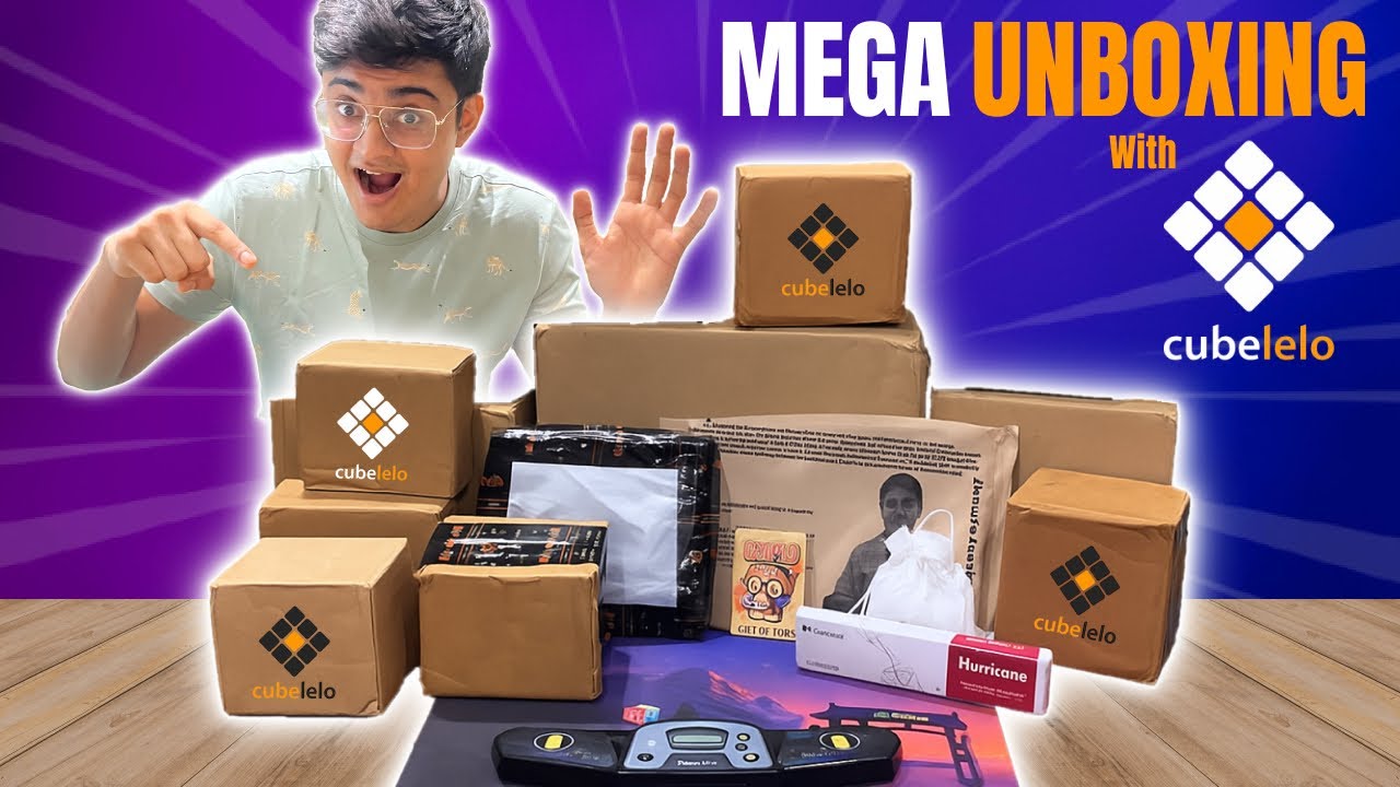 MEGA UNBOXING Rubik’s Cubes w/ @Cubelelo_official - YouTube
