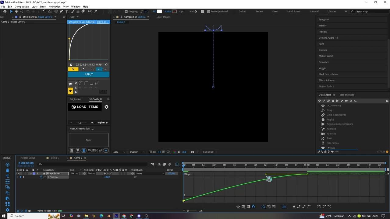 Overshoot Graph Manual - After Effect tutorial - YouTube