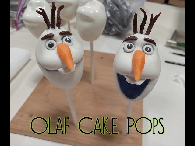 Olaf Cake Pops