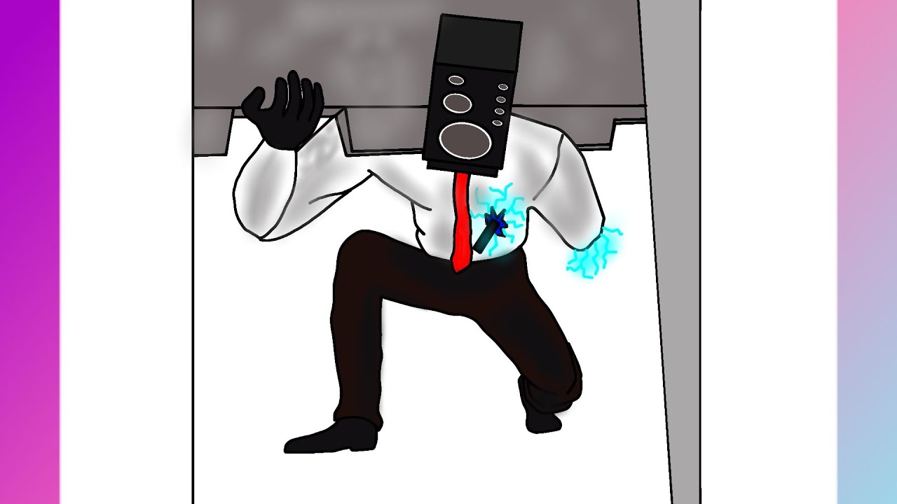 How to draw Large Speakerman in skibidi toilet 67 part 4 - YouTube